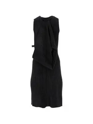 LOUIS VUITTON Sleeveless Knitted Midi Dress