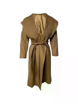 Max Mara Hooded Cashmere Coat - Brown