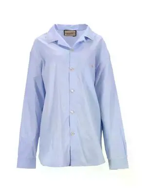 Gucci Button-down Cotton Shirt - Blue