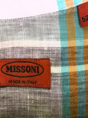 Missoni Plaid Buttoned Linen Shirt