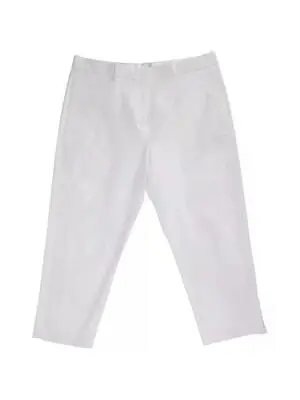 JIL SANDER Straight-leg Cotton Trousers - White