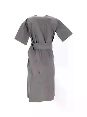 Celine Belted V-neck Midi Dress