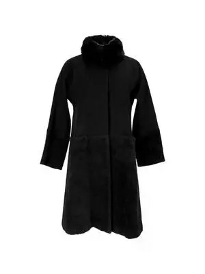 Max Mara Hidden-buttoned Shearling Coat