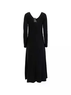 Max Mara Pleated Maxi Dress - Black