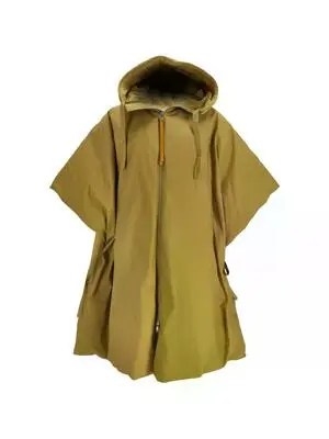JIL SANDER Hooded Zipped Poncho - Yellow
