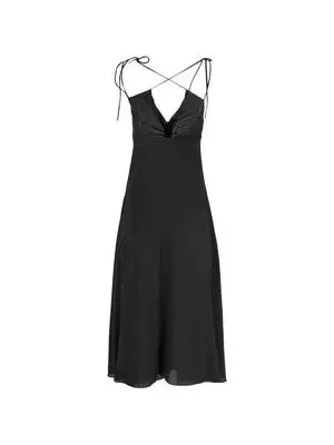 Sandro Ruched Spaghetti Strap Dress