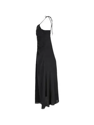 Sandro Ruched Spaghetti Strap Dress