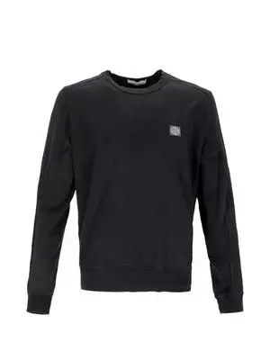 Stone Island Logo-patch Sweatshirt - Black