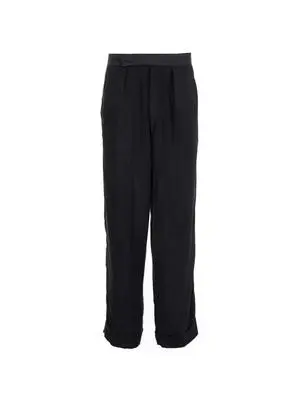 Giorgio Armani Wide-leg Trousers - Black