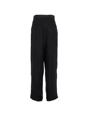 Giorgio Armani Wide-leg Trousers - Black