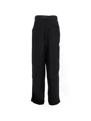 Giorgio Armani Wide-leg Trousers - Black