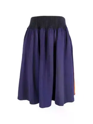 Marni Ribbed-waistband Mini Skirt - Purple