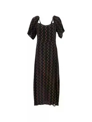 REFORMATION Printed Shirred Midi Dress