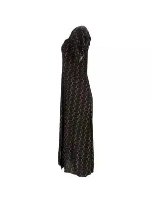 REFORMATION Printed Shirred Midi Dress