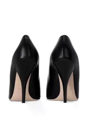Fendi Pointed-toe Leather Heeled Pumps