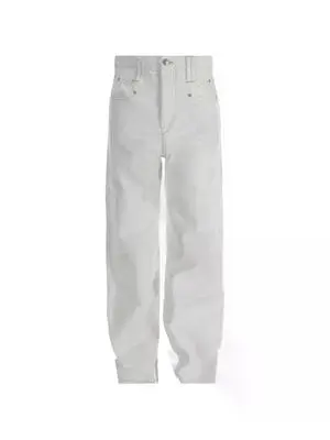 ISABEL MARANT VINTAGE Contrast-stitching Loose-fit Jeans - White