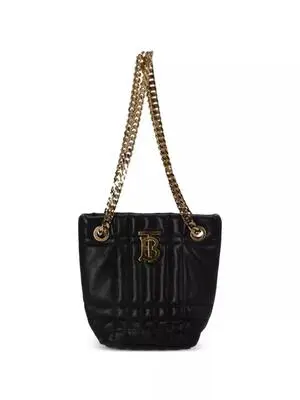 Burberry Quilted Leather Shoulder Bag - Black