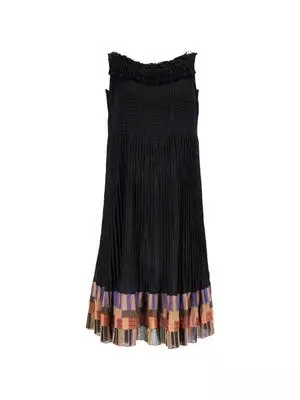 Missoni Shirred Pleated Mini Dress - Black