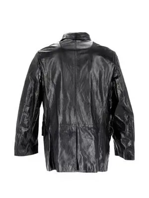 Dolce & Gabbana Double-breasted Leather Coat