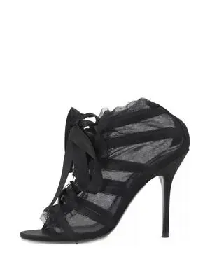 Dolce & Gabbana Mesh Peep-toe Booties