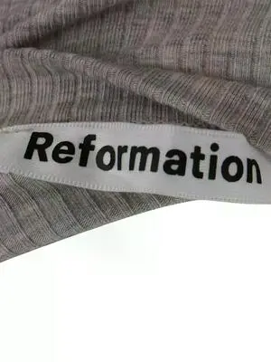 REFORMATION Ribbed Drawstring T-shirt
