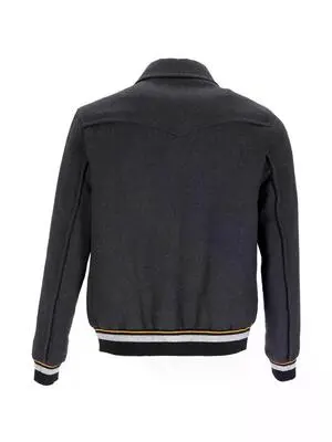 LANVIN Zipped Wool Bomber Jacket