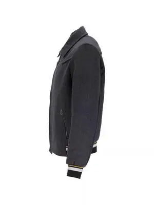 LANVIN Zipped Wool Bomber Jacket