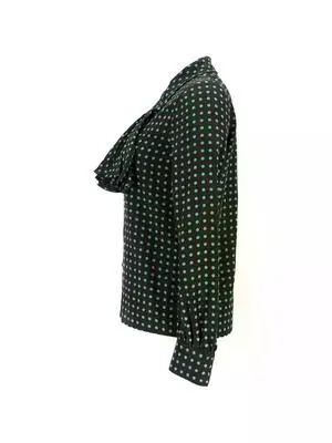 Celine Polka-dot Silk Button-up Shirt
