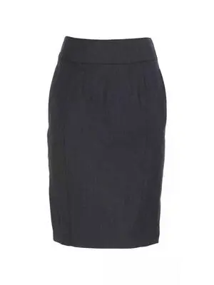 Burberry Wool Mini Skirt - Grey