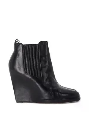 Givenchy Wedge-ankle Leather Boots - Black