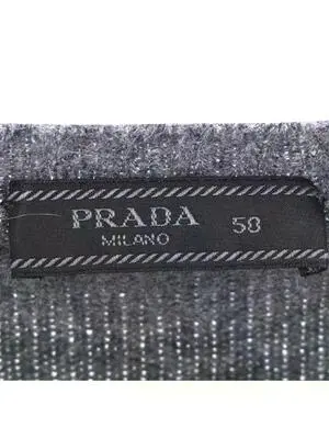 Prada V-neck Ribbed Sweater