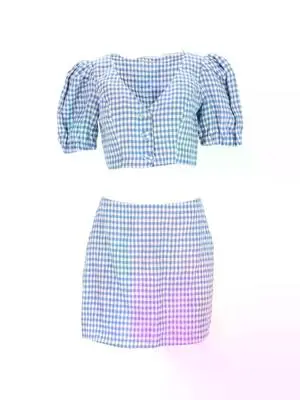 REFORMATION Ethel Skirt Set - Blue