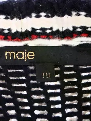 Maje Fair Isle Zip-front Cardigan