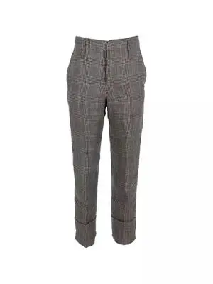 Brunello Cucinelli Patterned Trousers - Black