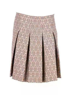 Miu Miu Pleated Skirt - Neutrals