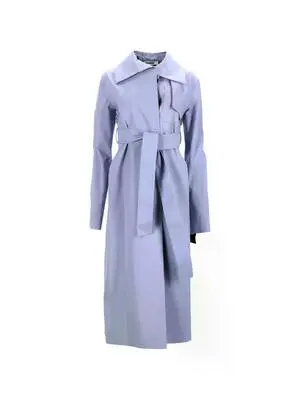 JIL SANDER Belted Trench Coat - Purple