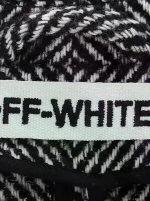 Off-White Herringbone-pattern Coat