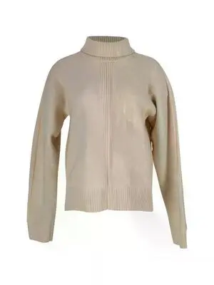JIL SANDER Mock-neck Open-back Sweater - Neutrals