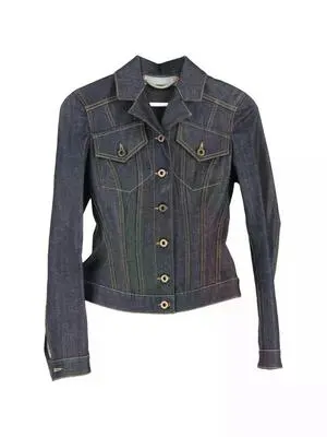Burberry Button-front Denim Jacket - Blue