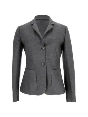 Prada 2022 Single-breasted Patch Pockets Blazer - Grey