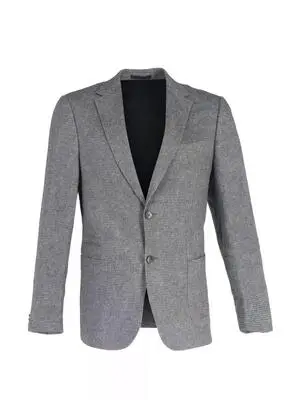 Zegna Houndstooth Single-breasted Blazer - Grey