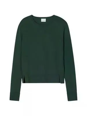 Closed Long Sleeve Crew Neck Knitwear - Green