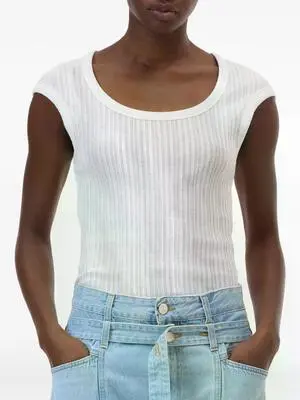 Closed Fitted Ribbed Top
