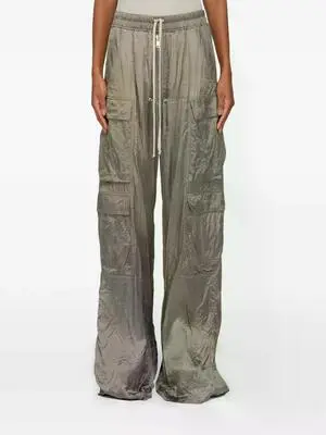 Rick Owens Drawstring-fastening Cargo-pocket Trousers - Grey