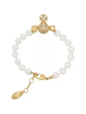 VIVIENNE WESTWOOD Kitty Faux-pearl Bracelet - Gold