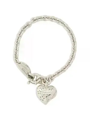 VIVIENNE WESTWOOD Lee Heart-pendant Chain Bracelet - Silver