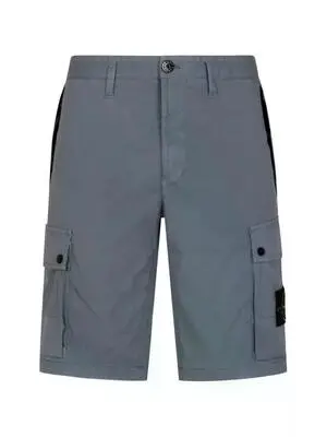 Stone Island Cargo-pocket Bermuda Shorts - Blue