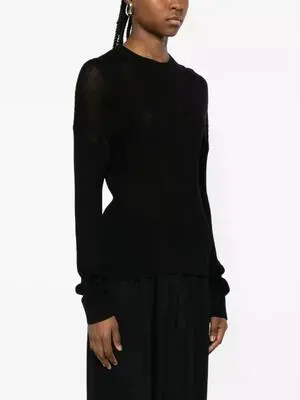 Eric Bompard Ribbed Round-neck Sweater