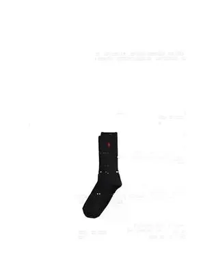 Polo Ralph Lauren Logo-embroidered Socks - Black