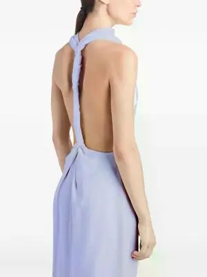 Proenza Schouler Selena Twist Back Maxi Dress - Purple